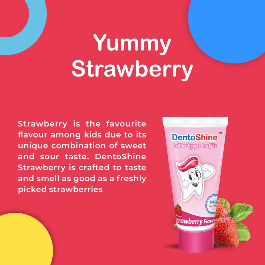 DentoShine Gel Toothpaste for Kids | Pack of 3 Flavors (Strawberry ...