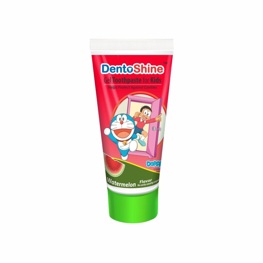 Gel Toothpaste for Kids – Watermelon Flavor 80 g (Doraemon) – Dentoshine